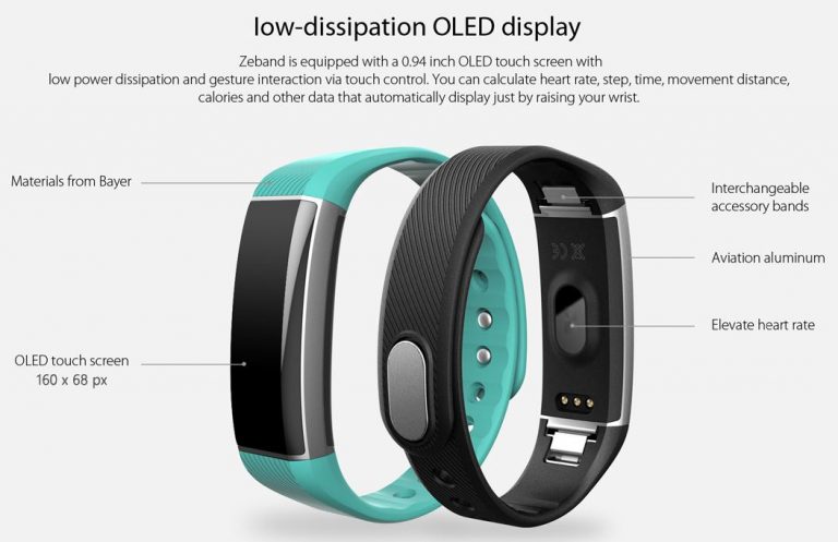 Zeblaze ZeBand, nueva smartband con sensor de ritmo cardiacoGadgetoAdicto